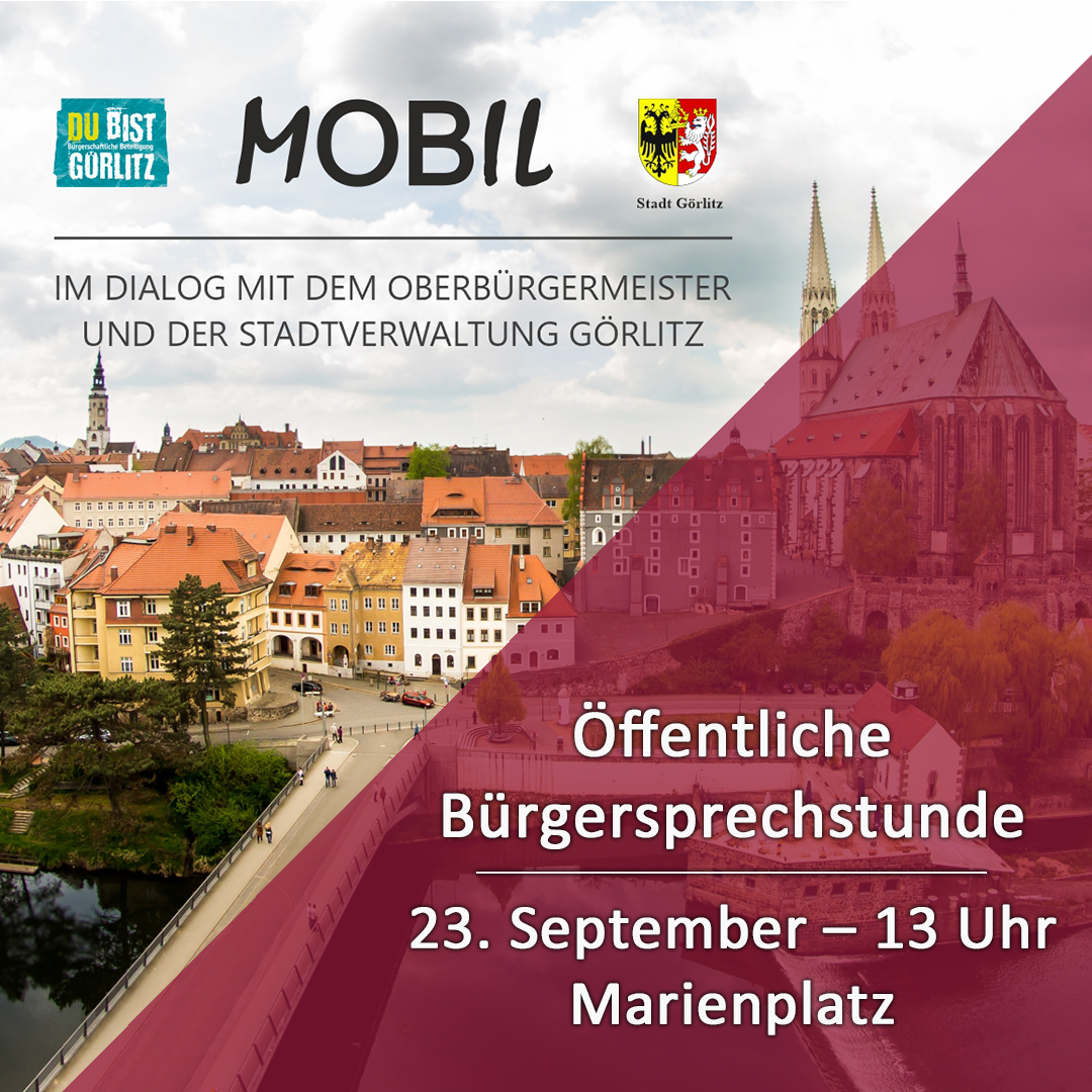 Görlitz - Öffentliche Bürgersprechstunde am 23. September 2025